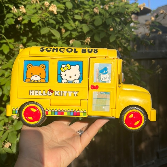 Sanrio | Toys | Sanrio Hello Kitty Yellow School Bus Toy | Poshmark